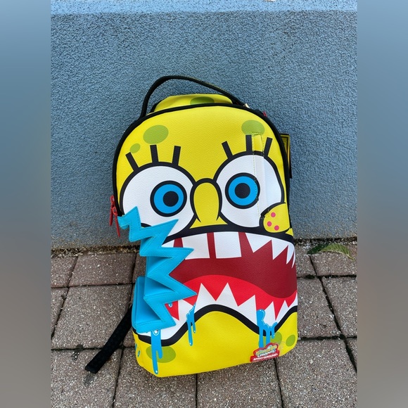 Sprayground | Accessories | Spongebob Sharkbite Backpack Dlxv | Poshmark